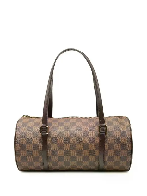 LOUIS VUITTON Damier Ebene Papillon 30 Handbag - Brown