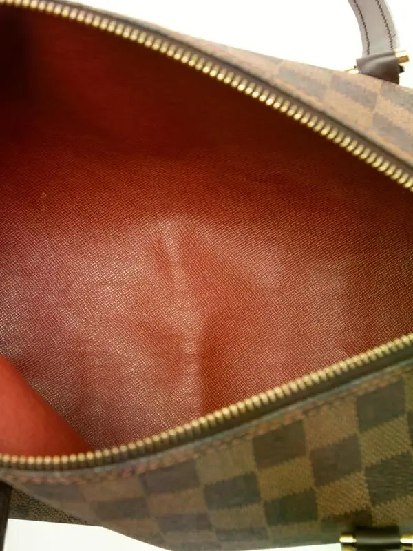 LOUIS VUITTON Damier Ebene Papillon 30 Handbag - Brown