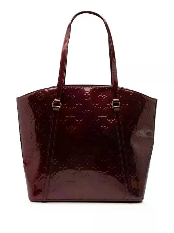 LOUIS VUITTON Monogram Vernis Avalon Mm Tote Bag - Red