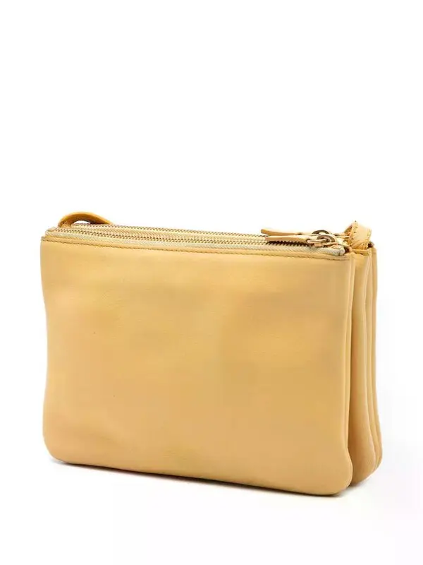 Celine Small Lambskin Trio Crossbody Bag - Yellow