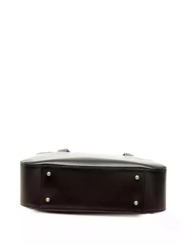 Burberry Leather Handbag With House Check Trim