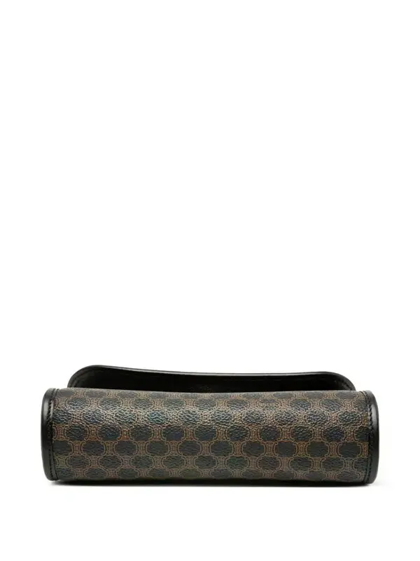 Celine Macadam Coated Canvas Clutch Bag - Black