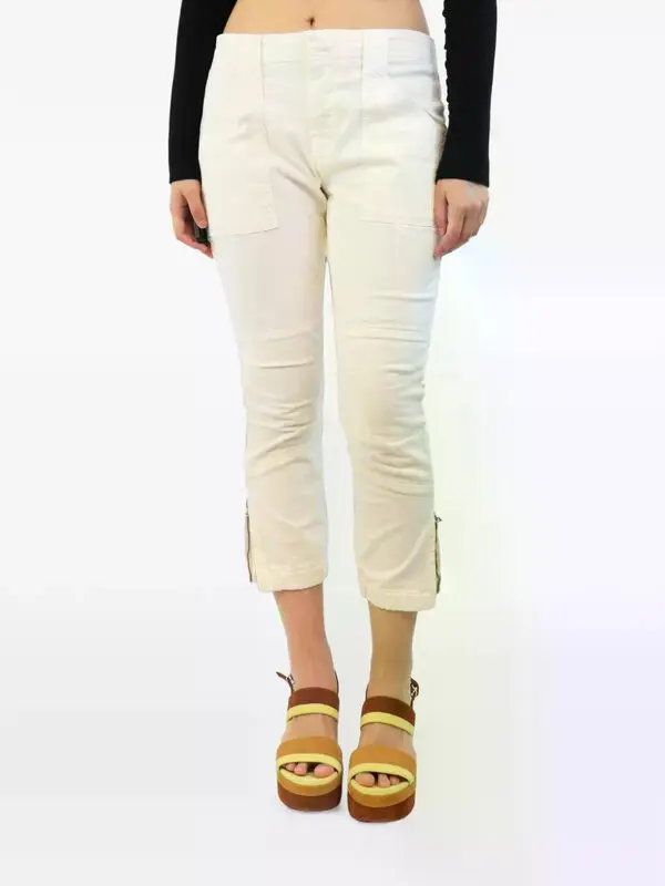 FRAME Panelled Cropped Trousers