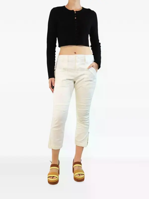 FRAME Panelled Cropped Trousers