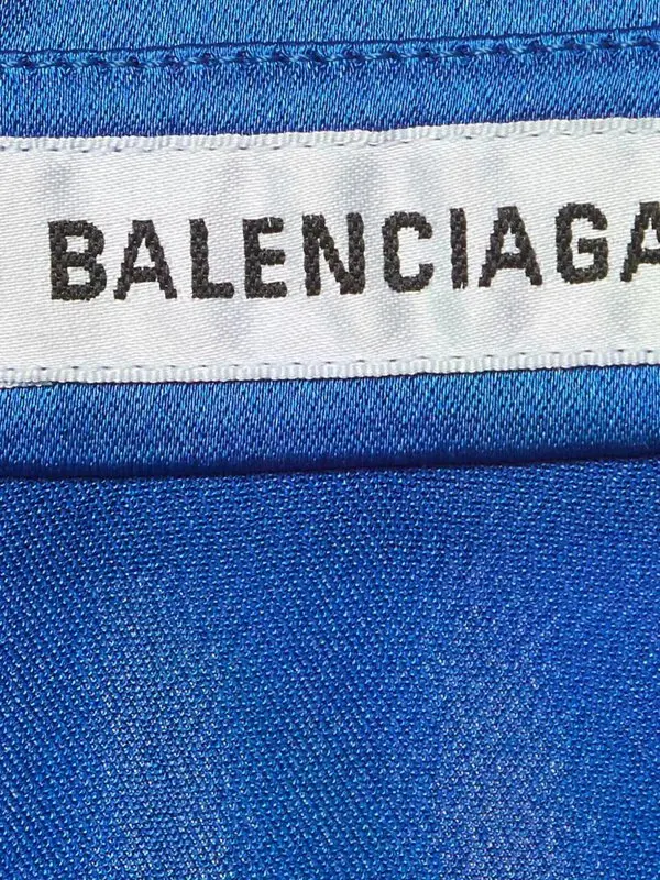 Balenciaga Satin Long Sleeve Shirt