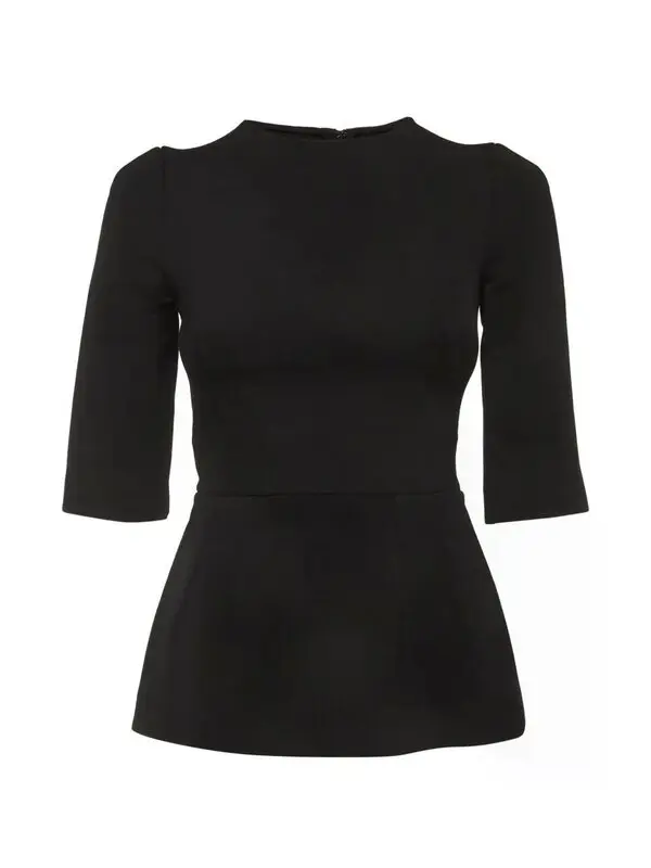Dolce & Gabbana Twill Peplum Top