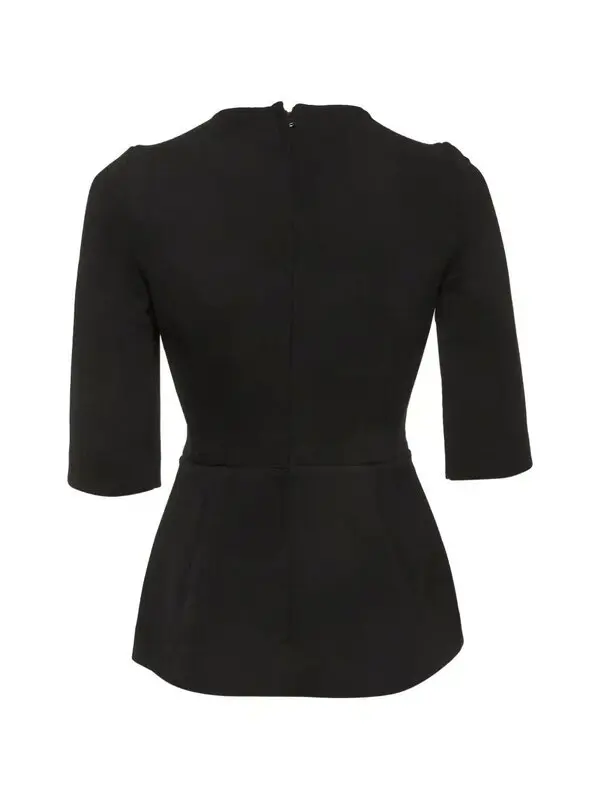 Dolce & Gabbana Twill Peplum Top