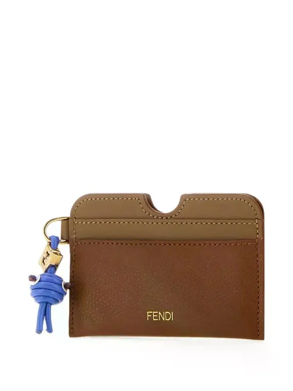 Fendi Ff Diamonds Leather Card Holder