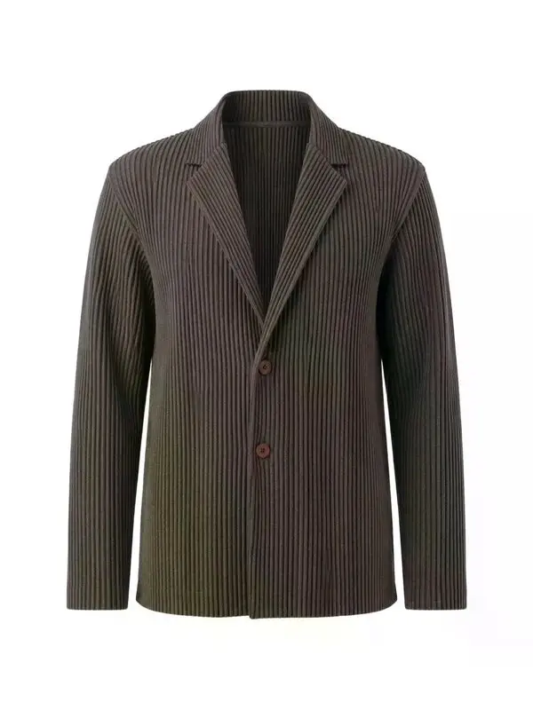 Issey Miyake Plissé Notched-lapel Jacket