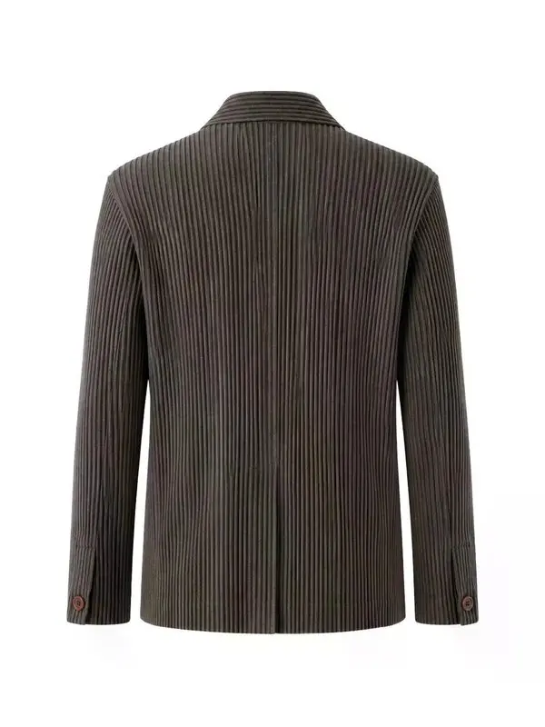 Issey Miyake Plissé Notched-lapel Jacket