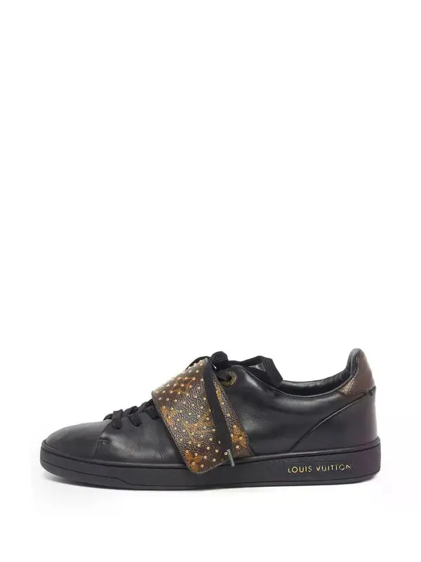 LOUIS VUITTON Monogram Studded Front Row Sneakers