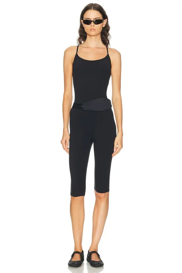 Year Of Ours Studio Capri Onesie - Black