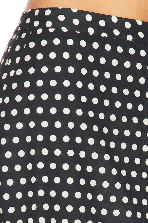 FRAME Polka Dot Skirt - Black Multi