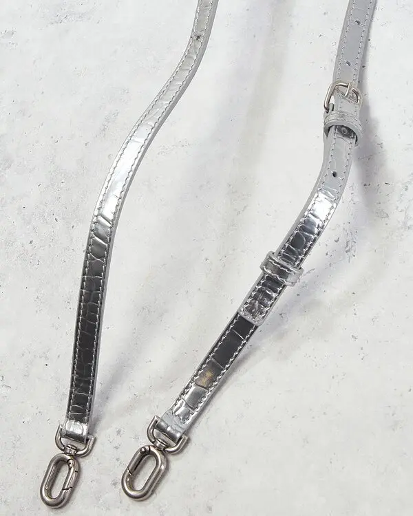 FWRD RENEW Balenciaga Xs Hourglass Top Handle Bag - Silver
