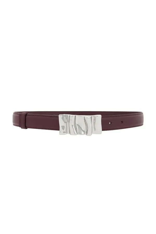 Altuzarra Organic Buckle Belt - Deep Cherry