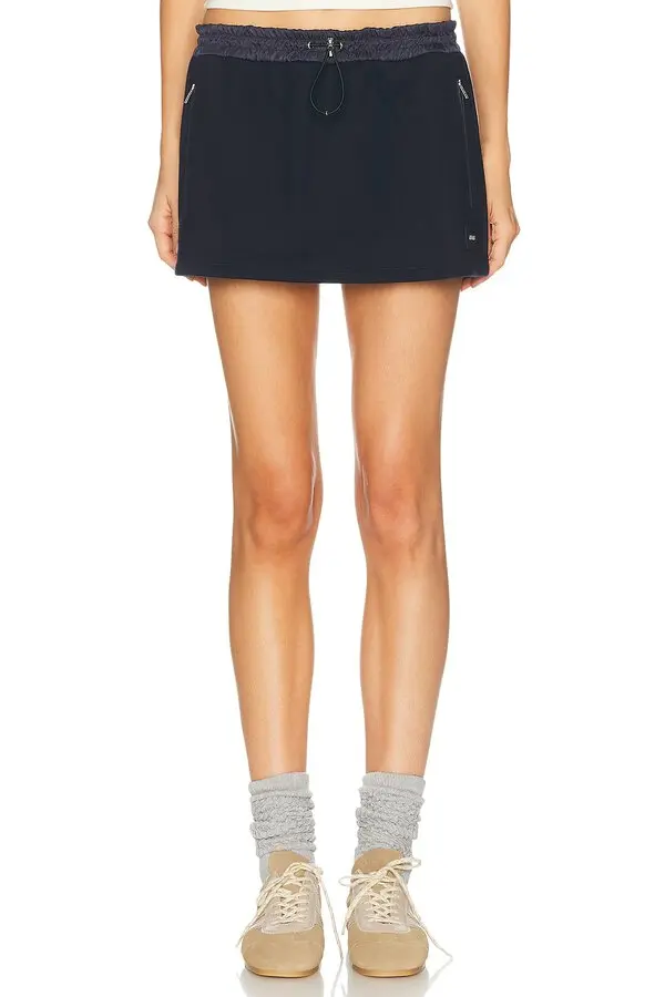 Miu Miu Felpa Nylon Skirt - Bleu
