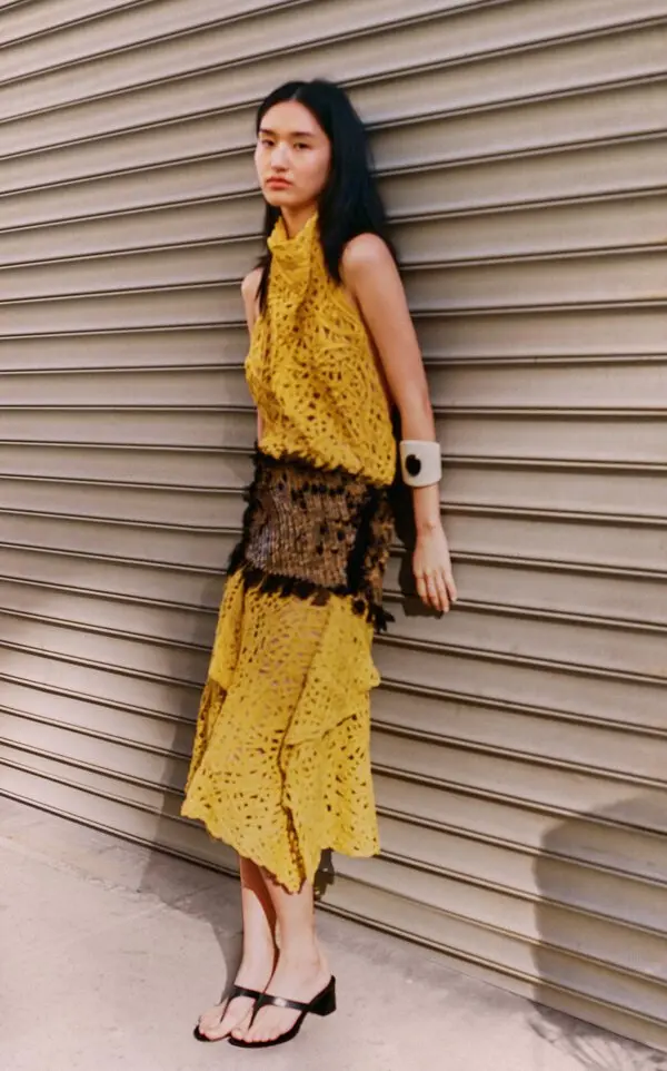 DIOTIMA Exclusive Embroidered Midi Halter Dress