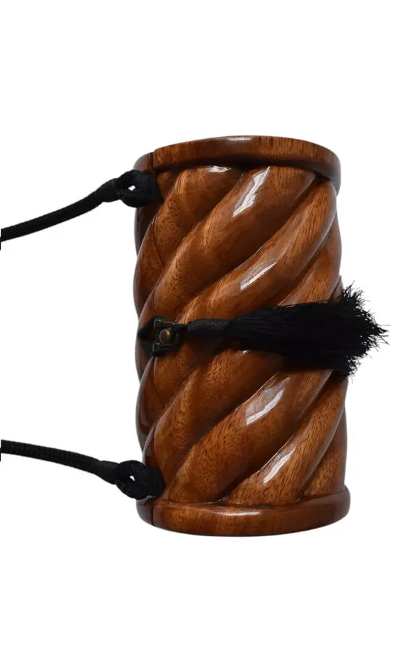 LUCIA ZOLEA Timmy Woods Ribbed Tasseled Purse