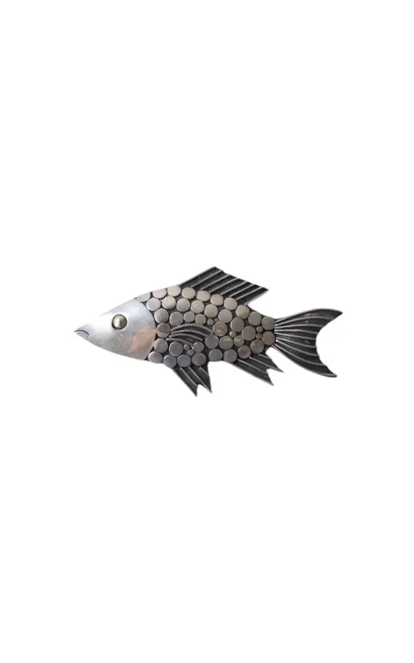 LUCIA ZOLEA Sterling Fish Brooch