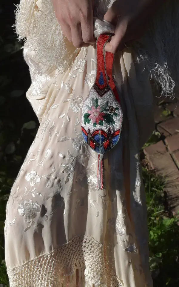 LUCIA ZOLEA Petite Beaded Fringed Purse