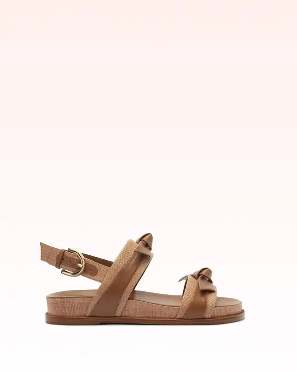 ALEXANDRE BIRMAN Clarita Raffia Sport Sandal - Espresso