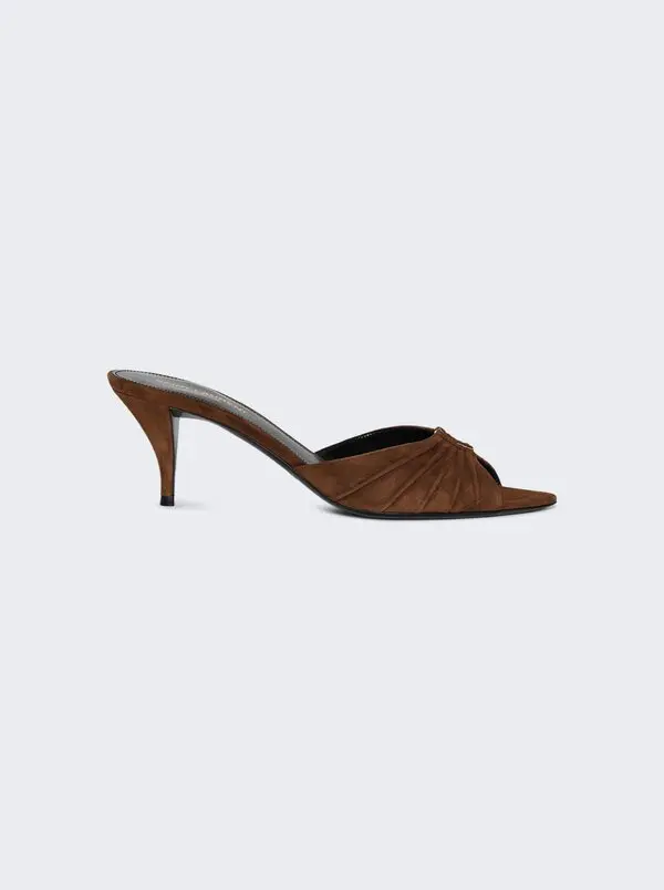 Saint Laurent Babylone 60 Mules - Brown