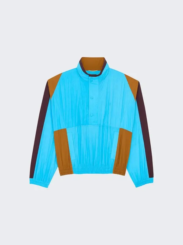 Saint Laurent Tricolor Track Jacket - Blue