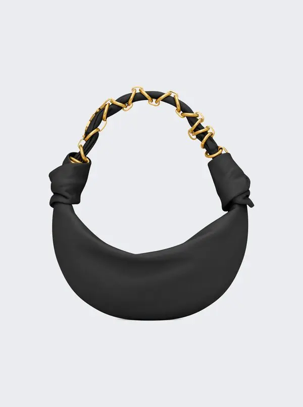 Saint Laurent Mini Amalia Hobo Bag - Black