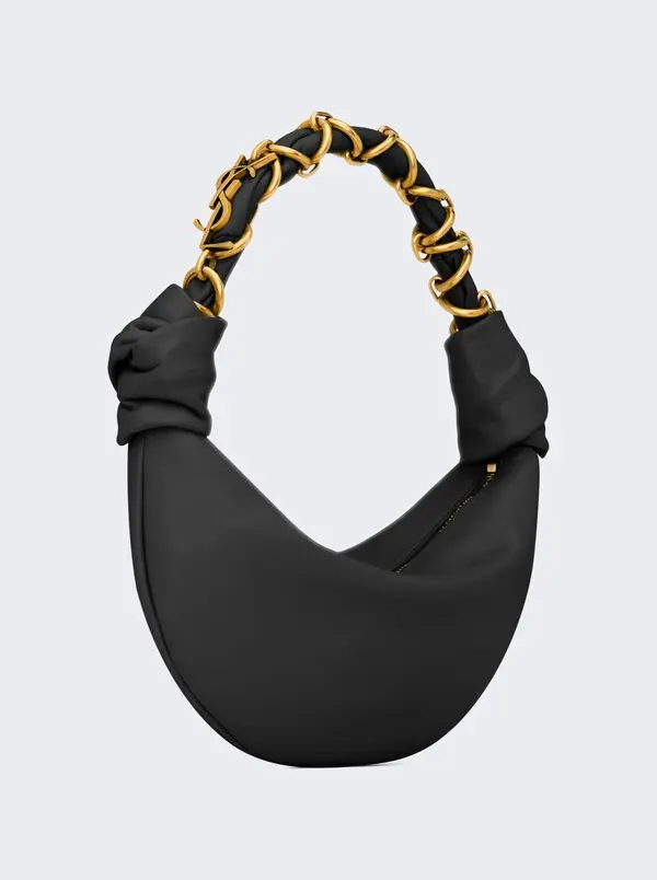 Saint Laurent Mini Amalia Hobo Bag - Black