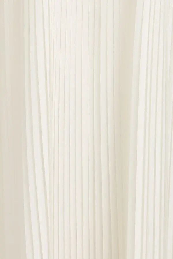 Zimmermann Plisséchiffon And Crepe Maxi Dress
