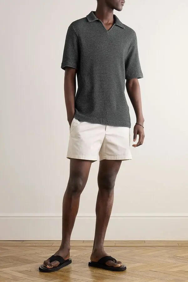 Mr P. Waffleknit Cotton Polo Shirt