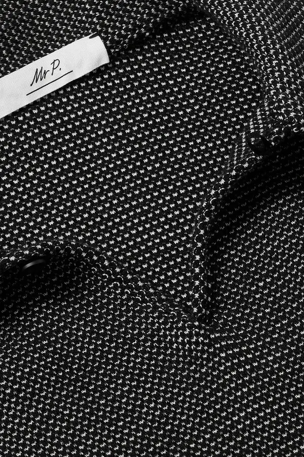 Mr P. Waffleknit Cotton Polo Shirt