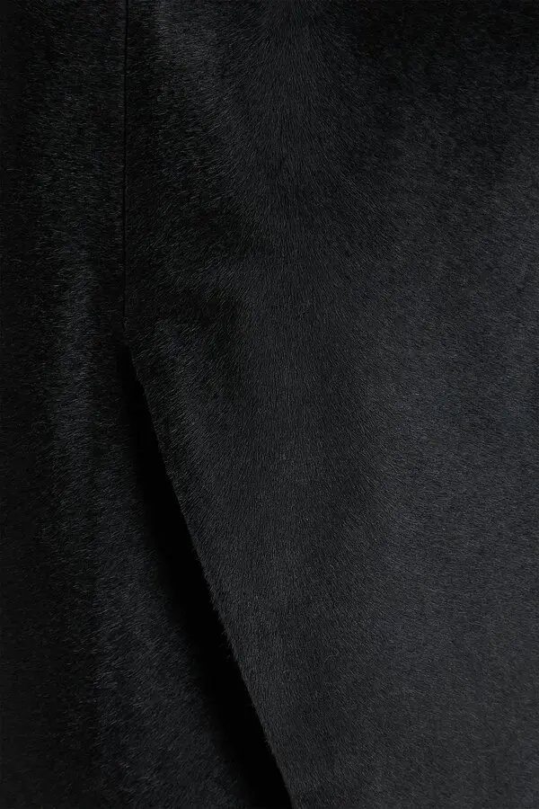 Loulou De Saison Calf Hair Skirt With Front Slit