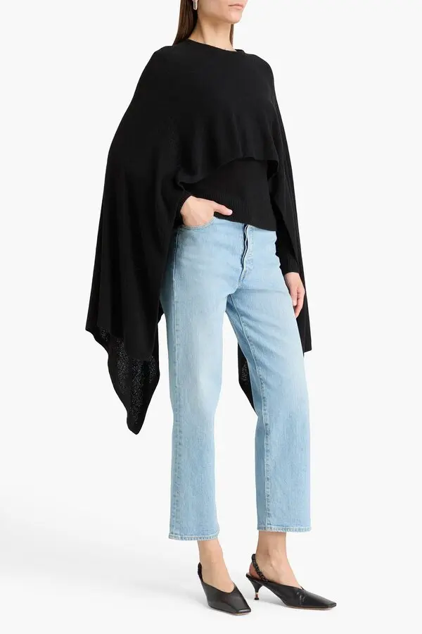 TOTEME Capeeffect Boucléknit Silk Sweater