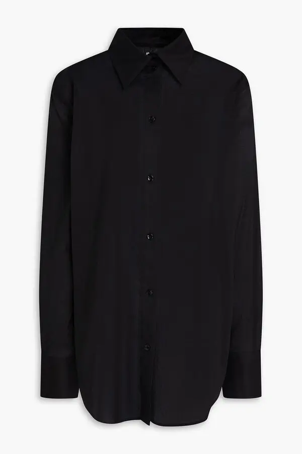 TOTEME Cotton And Lyocellblend Shirt - Black