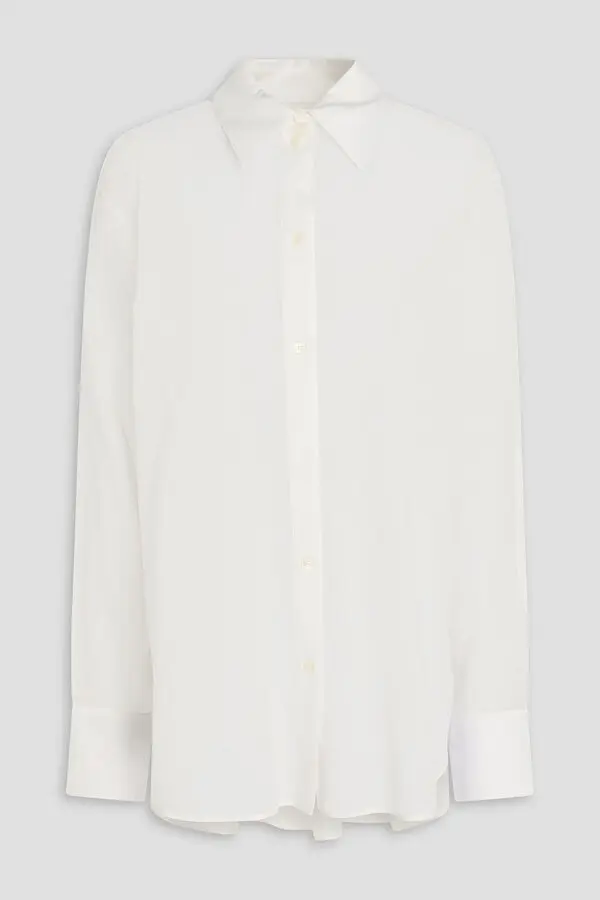 TOTEME Cotton And Lyocellblend Shirt - Ivory