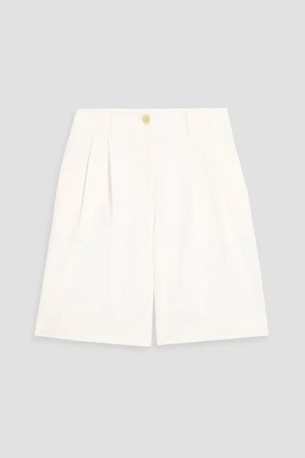 TOTEME Pleated Twill Shorts