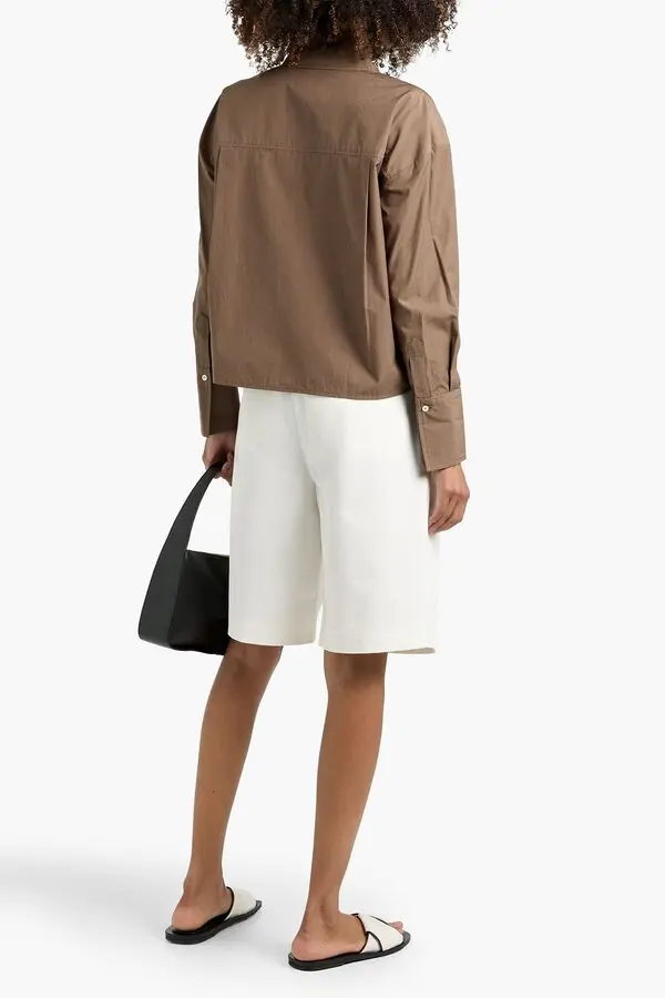 TOTEME Pleated Twill Shorts