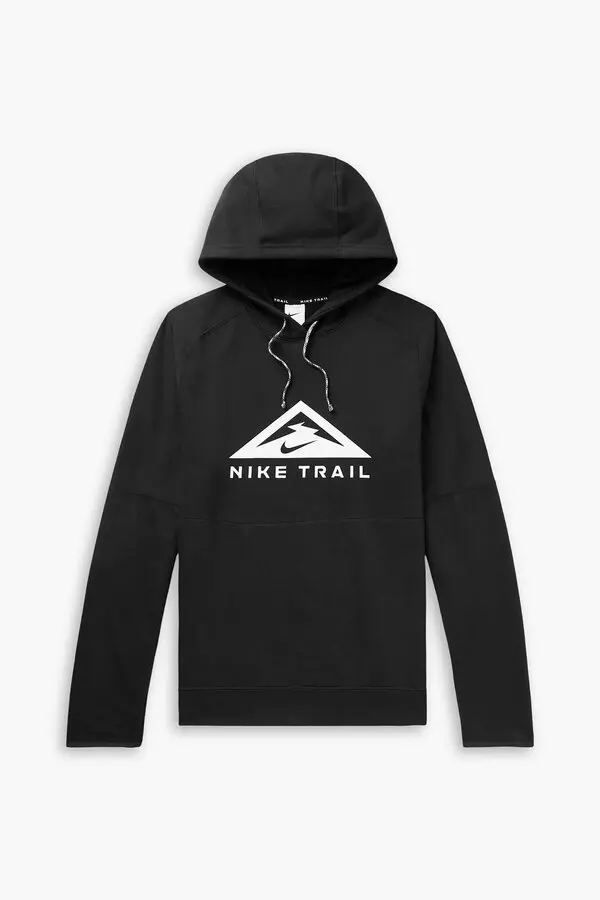 Nike Trail Magic Hour Logoprint Cottonblend Drifit Hoodie