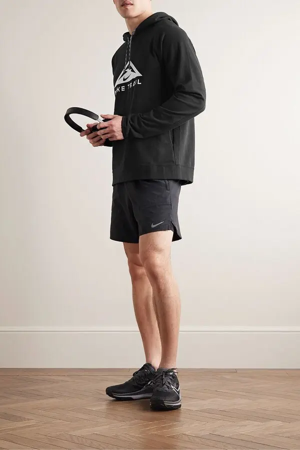 Nike Trail Magic Hour Logoprint Cottonblend Drifit Hoodie