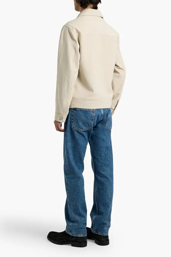Theory Amos Suede Jacket - Ecru