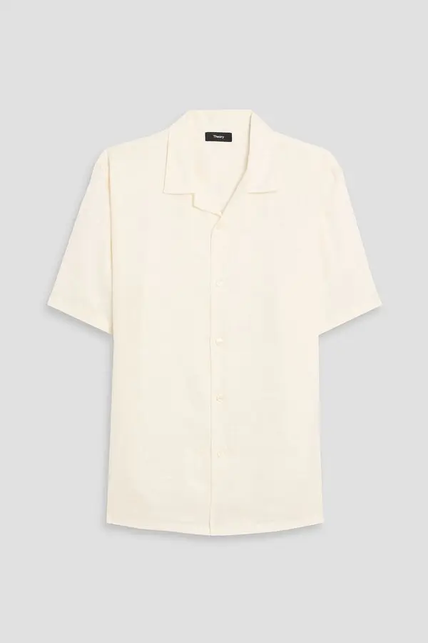 Theory Daze Linen Shirt - Ivory