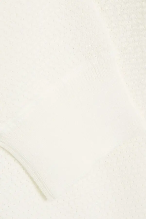 Theory Pointelleknit Cotton Hooded Cardigan