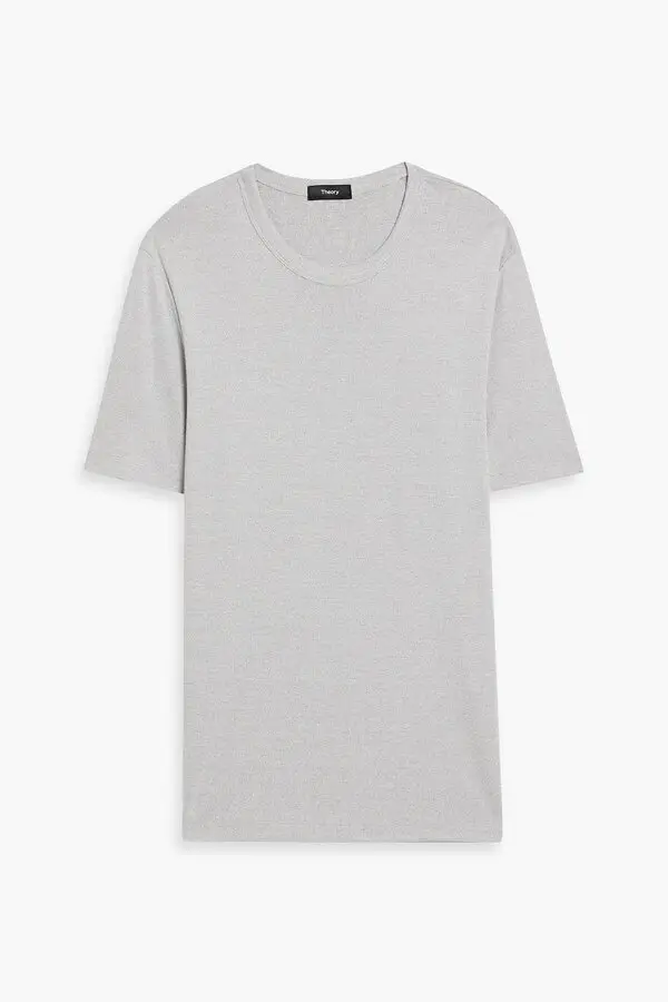 Theory Essential Modalblend Jersey Tshirt - Light Gray