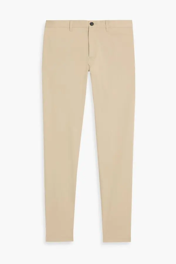 Theory Zaine Slimfit Cottonblend Twill Pants - Sand