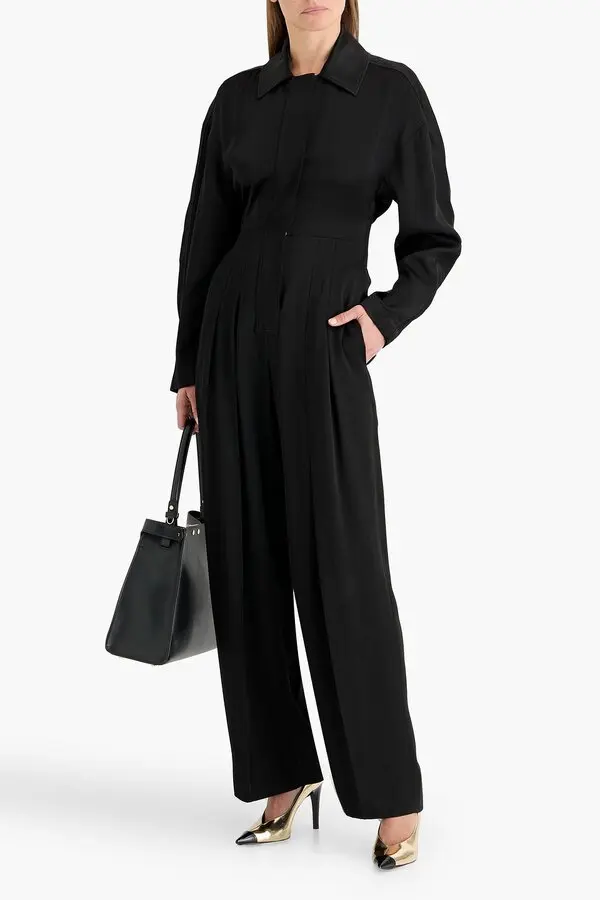 Victoria Beckham Satincrepe Jumpsuit