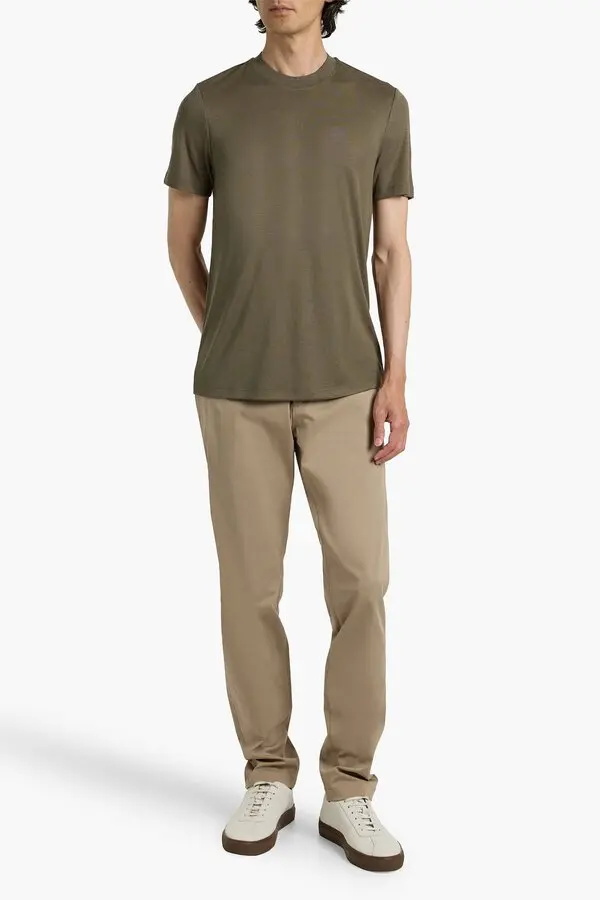 Theory Sarior Modalblend Jersey Tshirt - Army Green