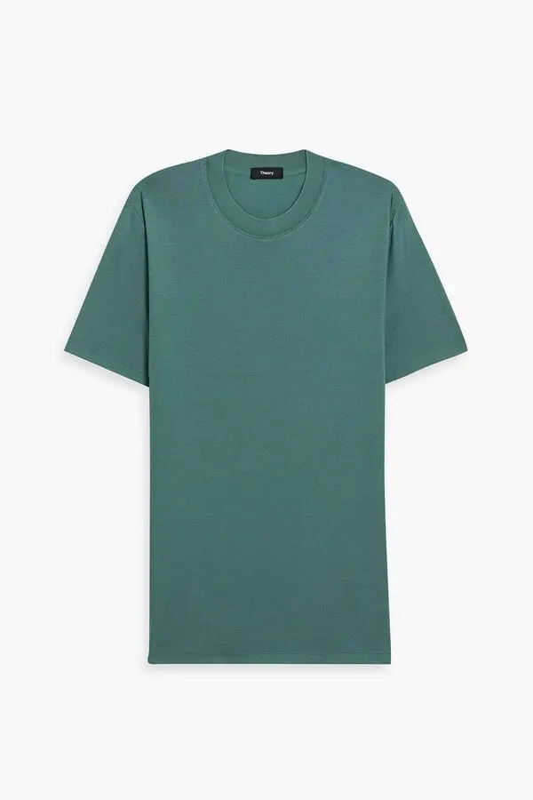 Theory Sarior Modalblend Jersey Tshirt - Forest Green