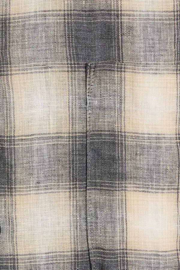 Theory Irving Checked Linen Shirt