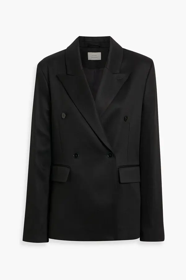 Loulou De Saison Doublebreasted Woolblend Twill Blazer